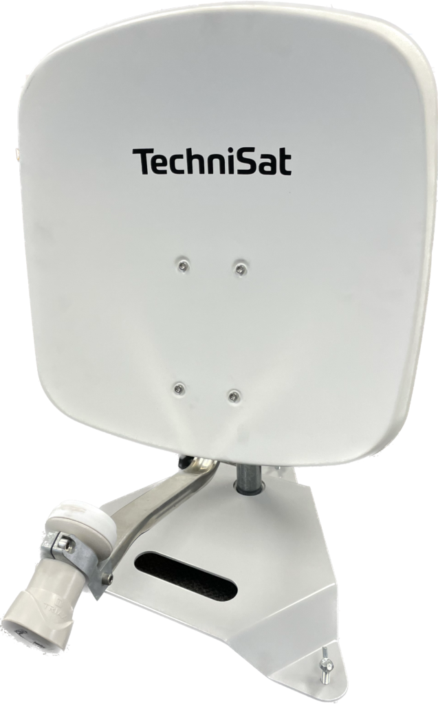 TechniSat SATMAN Portable Satellite Dish with Tri Base Kit - White ...