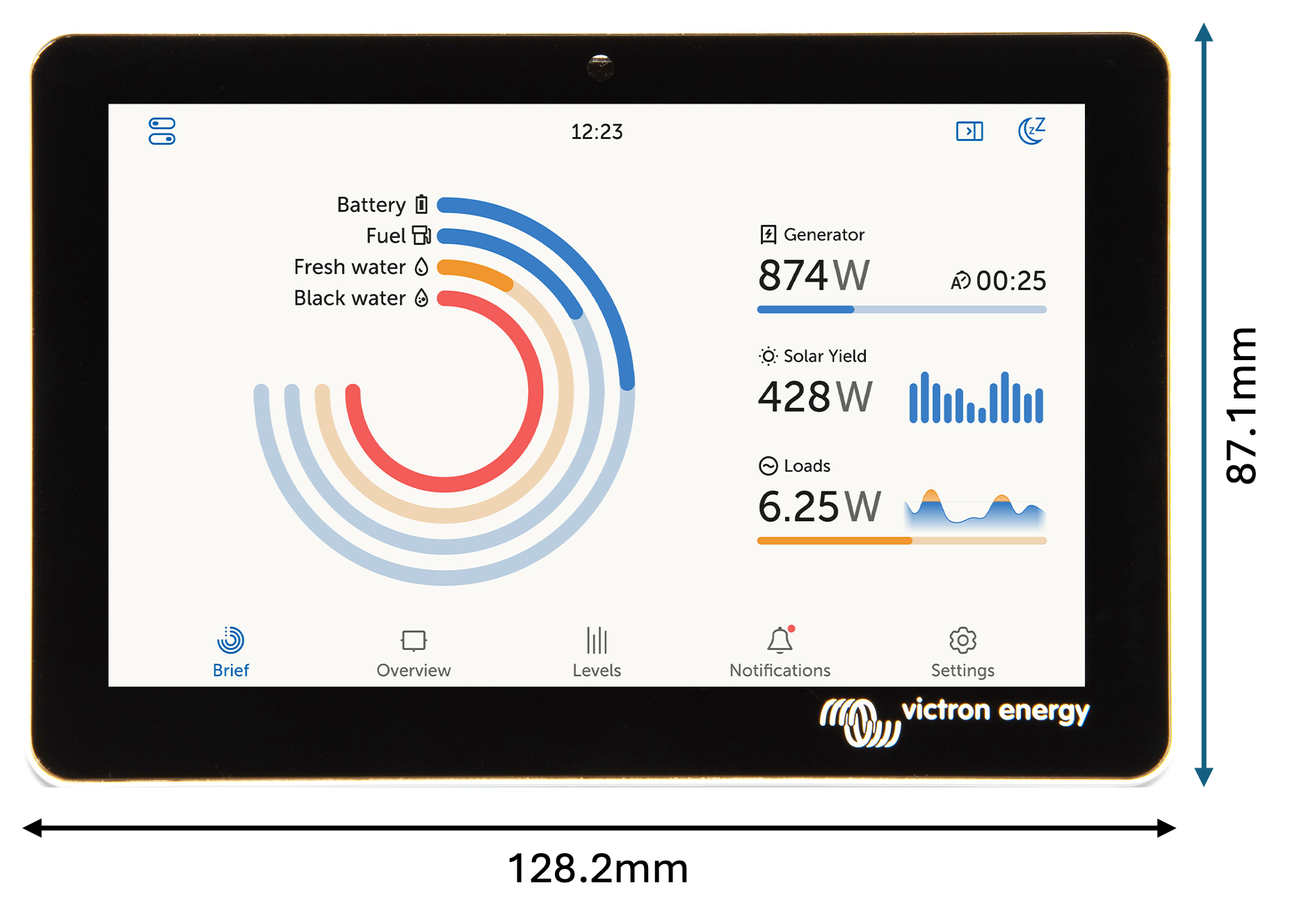 Victron GX - Touch 50 (5" Touchscreen Display) - Digital RV